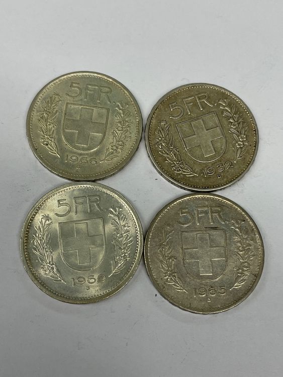 4 stk. 5.- silber (209) (Gebraucht) in Bonstetten für CHF 33 – mit Lieferung auf Ricardo kaufen