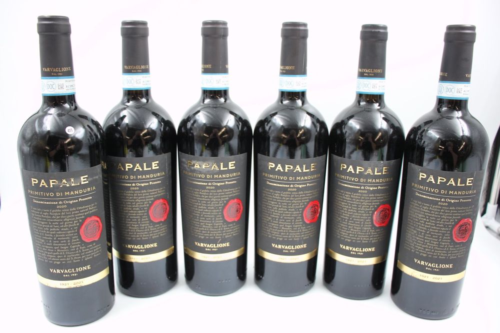 6x Papale Linea Oro Primitivo di Manduria 2020 (25053075Z) | Kaufen auf ...