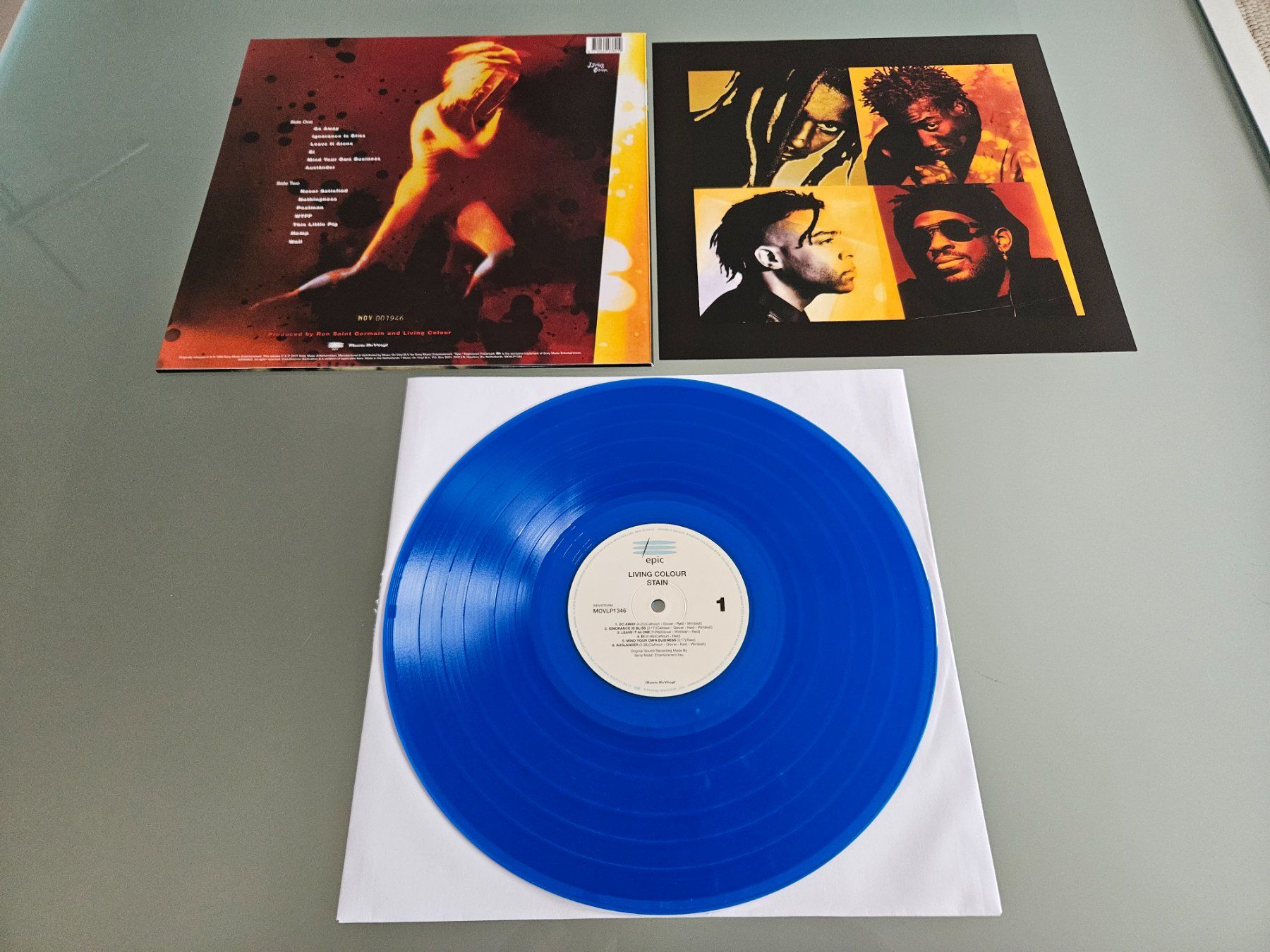 Living Colour Stain LP 180Gr Blue Vinyl Mint Funk Metal (Neu und ...