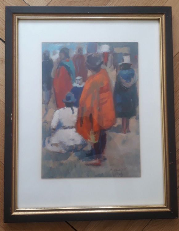 Gemälde Bild Marktszene Kurt Hediger (Gebraucht) in Basel für CHF 150 ...