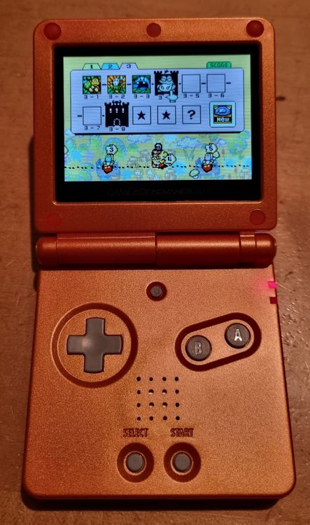 Gameboy Advance SP Orange mit IPS screen | Kaufen auf Ricardo