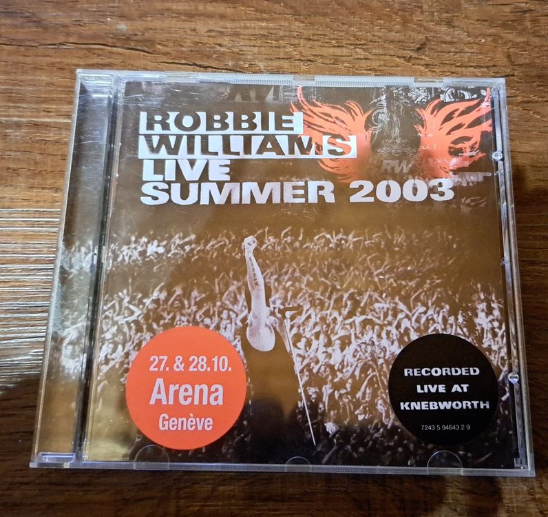 Musik - CD ROBBIE WILLIAMS Live Summer 2003 (Neu (gemäss Beschreibung)) in Alpnach Dorf für CHF ...