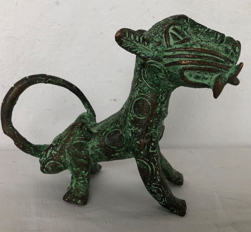 feiner alter Leopard Bronze Benin Länge 14 cm Höhe 11,5 cm (Gebraucht) in Rüthi (Rheintal) für ...