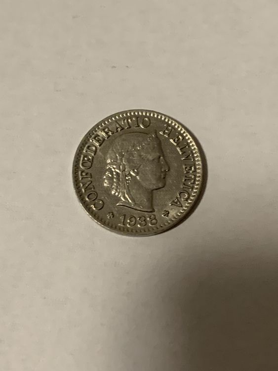 5 Rappen Münze 1938 (Gebraucht) in Winterthur für CHF 3 – mit Lieferung auf Ricardo kaufen