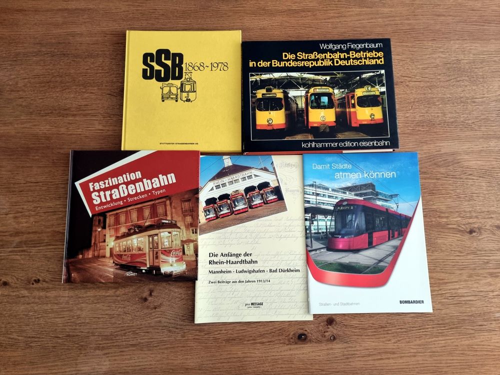 5 Bücher über die Strassenbahn (Gebraucht) in Birrwil für CHF 10 – mit Lieferung auf Ricardo kaufen