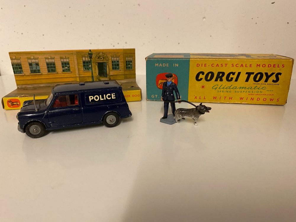 Corgi Toys - 448 BMC Mini Police Van seltene Räder OVP | Kaufen auf Ricardo