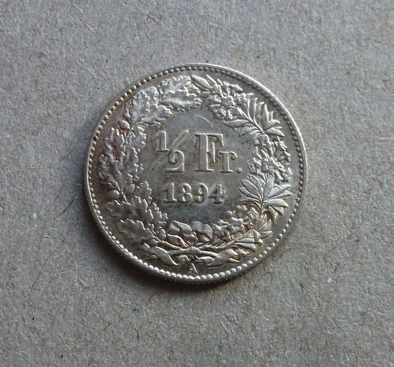++ 1/2 Franken 1894 A, gute Erhaltung (Gebraucht) in Walkringen für CHF 320 – mit Lieferung auf ...