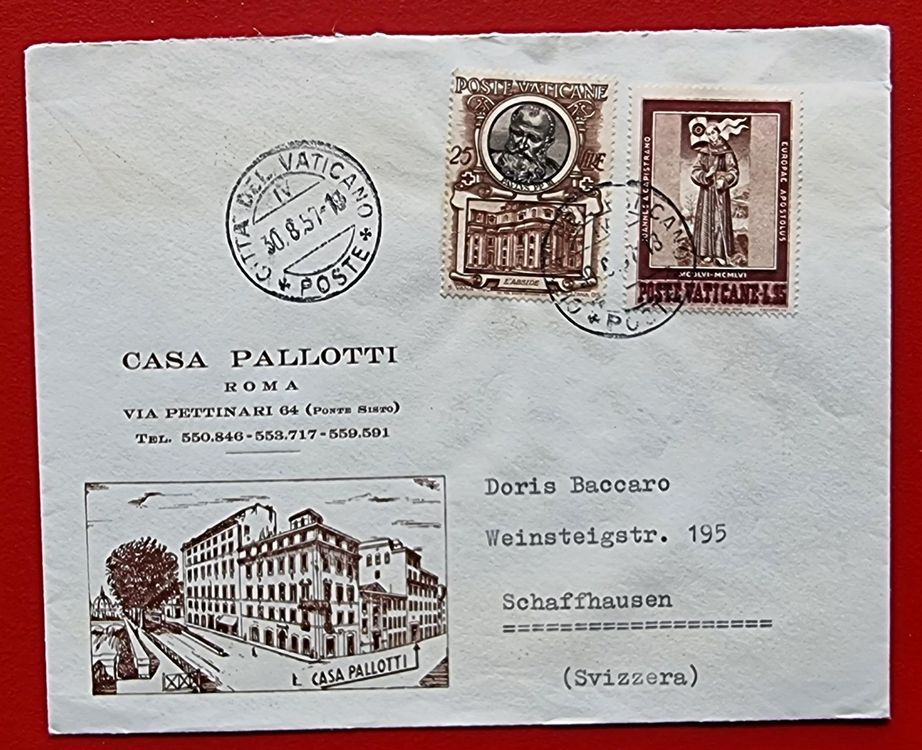 VATIKAN CASA PALOTTI ROM 1957 SCHAFFHAUSEN (Gebraucht) in Düdingen für ...