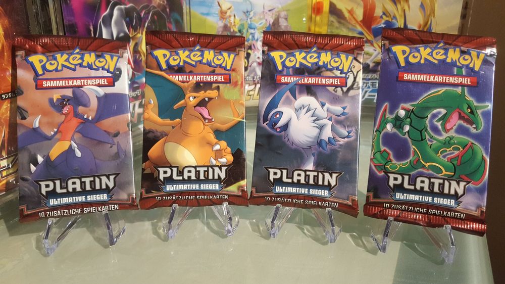 Pokémon Platin Ultimative Sieger 4 Booster kompl. Art Set DE (Neu ...