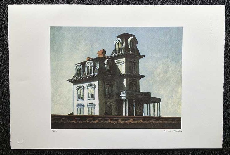 Edward Hopper House by the Railroad - Psycho 57.5 x 38.5 cm (Neu ...