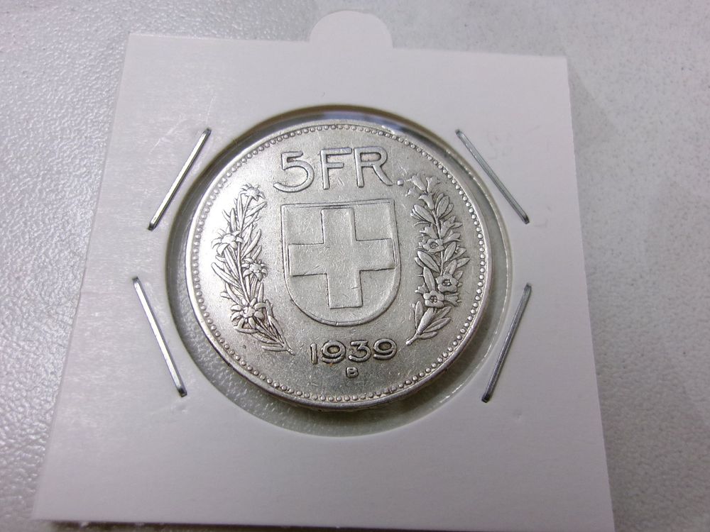 1mal 5 Franken 1939 Silber ss-voz (Gebraucht) in Bad Zurzach für CHF 8 – mit Lieferung auf ...