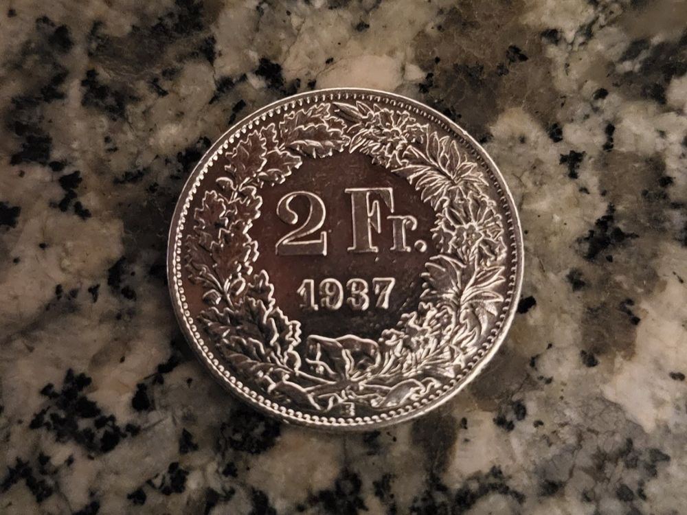 2.- Franken 1937 (Gebraucht) in Niederbipp für CHF 5.5 – mit Lieferung auf Ricardo kaufen