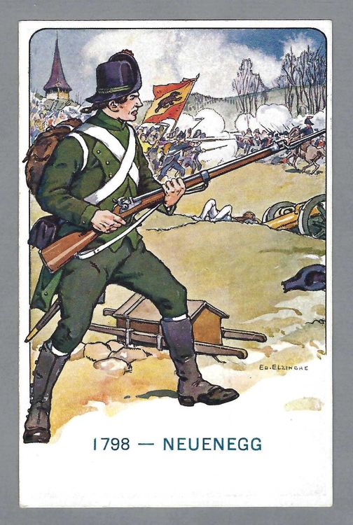 NEUENEGG 1798, LITO SIGN. ELZINGGHE, 0 MORGES 1922 | Kaufen auf Ricardo