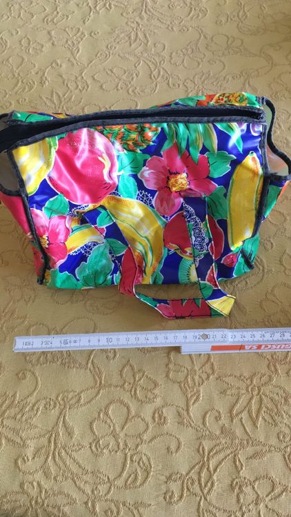 Borsetta in plastica con fiori e frutta | Kaufen auf Ricardo