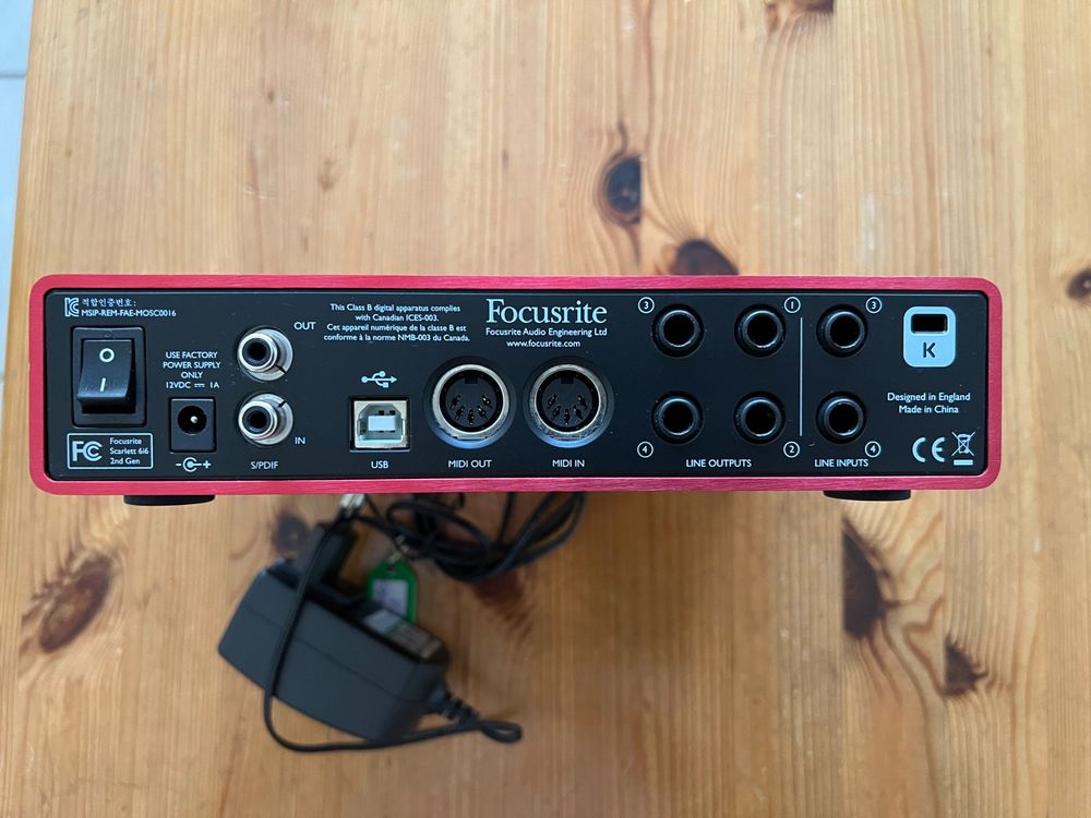 Focusrite Scarlett 6i6 2nd Gen Audio Interface (Gebraucht) in Adlikon b.Regensdf für CHF 100 ...