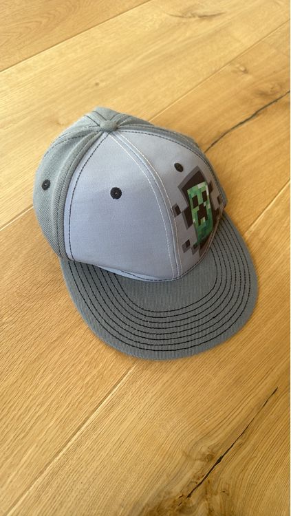 Minecraft Cap für Gamer – Creeper Design, Grau, Sommerlook (Gebraucht ...