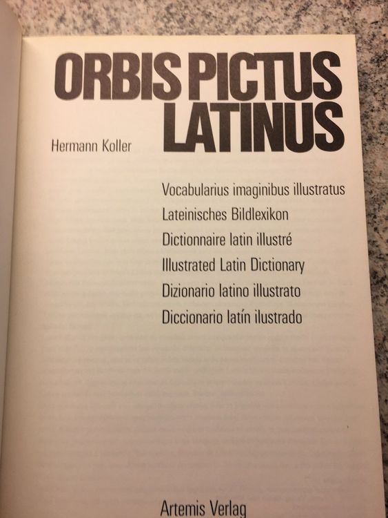 ORBIS PICTUS LATINUS - BUCH 1977 LATEINISCHES BILD LEXIKON ! (Gebraucht ...