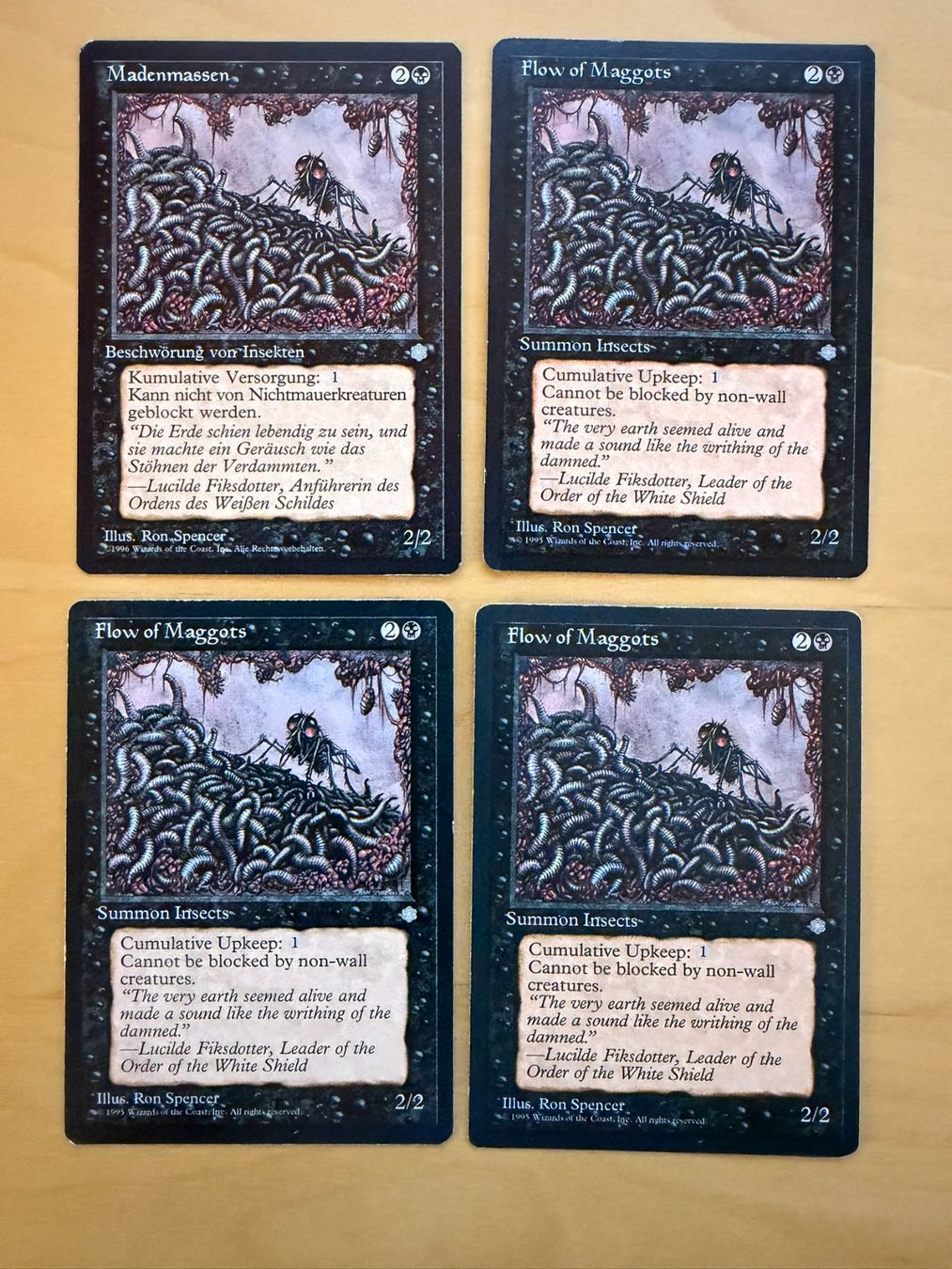 4x Madenmassen //Flow of Maggots Ice Age // Eiszeit // Magic (Gebraucht ...