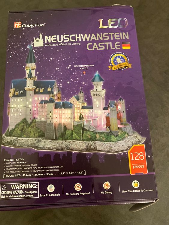 3d Puzzle led castle Neuschwanstein (Neu (gemäss Beschreibung)) in für ...