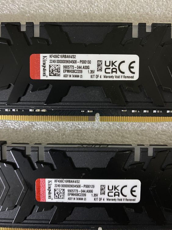 Kingston FURY Renegade RGB 4x8=32GB PC4-3600 MHz (Gebraucht) in Bülach ...