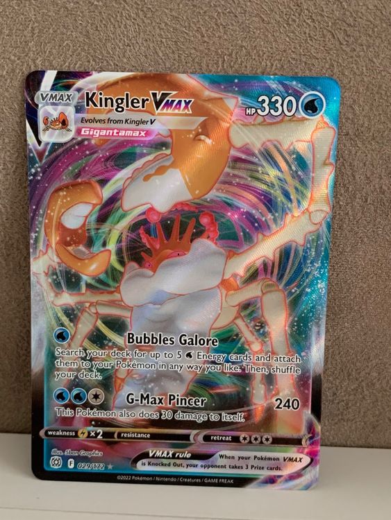 Kingler VMAX ENG Brilliant Stars Pokemon 029/172 (Gebraucht) in ...