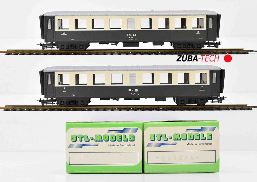 STL-Models 2x Stahlwagen 2. Klasse RhB Spur H0m GS mit OVP | Kaufen auf ...