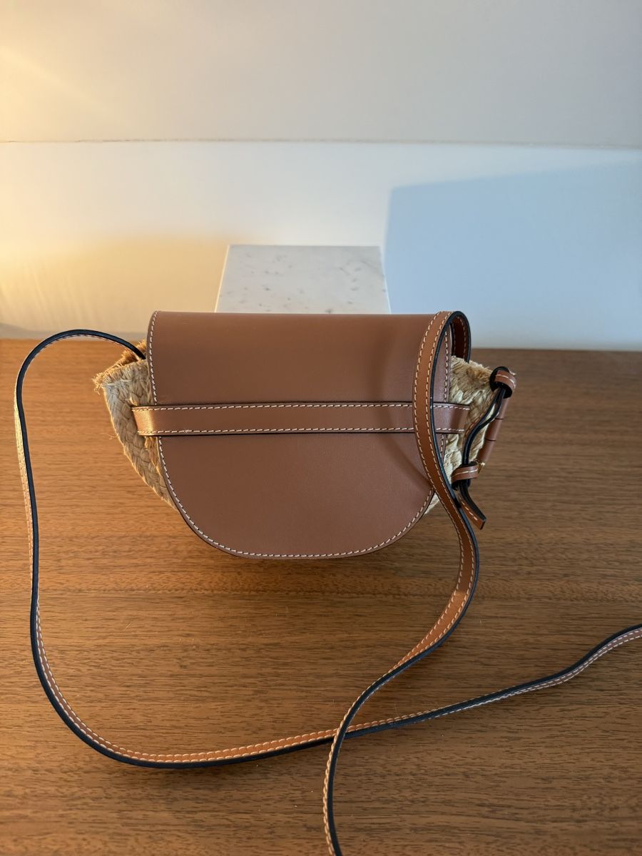 LOEWE Mini Gate Tasche aus Raffia und Leder (Neuf avec emballage d ...