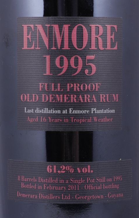 Enmore ELCR 1995 Full Proof Old Demerara Rum 61,2% Vol. (Neu und ...