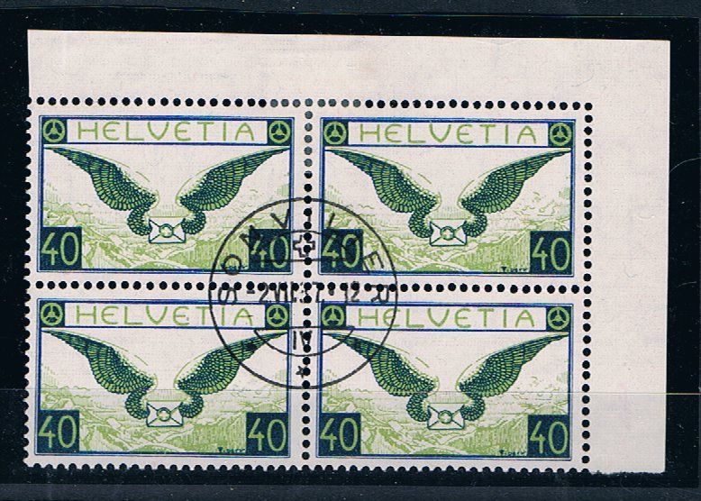 Flugpostausgabe F15z im Viererblock SONVILIER 2.VII.37!! | Kaufen auf Ricardo