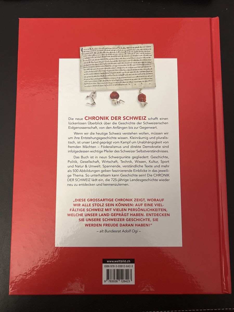NEU - Chronik der Schweiz - Limitierte Jubiläumsausgabe NEU (Neu und originalverpackt) in Forch ...