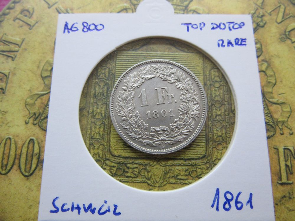 1 FRANKEN 1861 SCHWEIZ AG 800 SILVER TOP (Gebraucht) in châtelaine für CHF 395 – mit Lieferung ...
