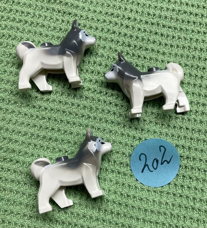 3 St. LEGO Minifiguren Tiere Husky | Kaufen auf Ricardo