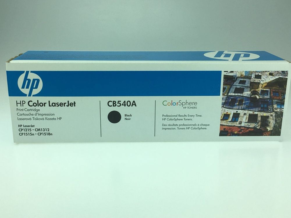 Original HP Color Laserjet CB540A Black (Neu und originalverpackt) in ...