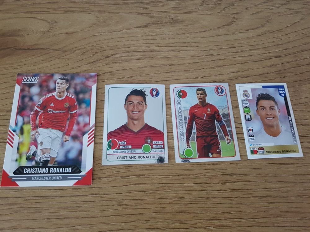 4 x Panini Sticker CR7 CRISTIANO RONALDO (Gebraucht) in Nürensdorf für ...
