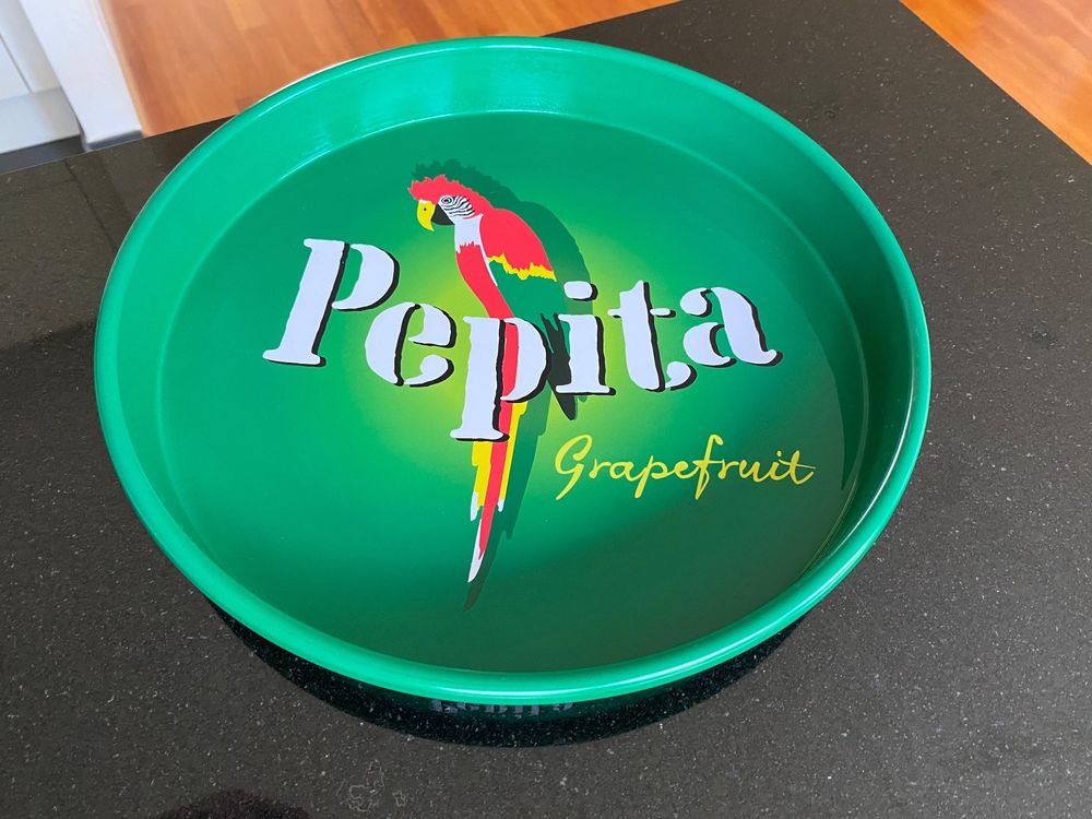 PEPITA Grapefruit Blech Serviertablett 33cm neuwertig (Gebraucht) in ...