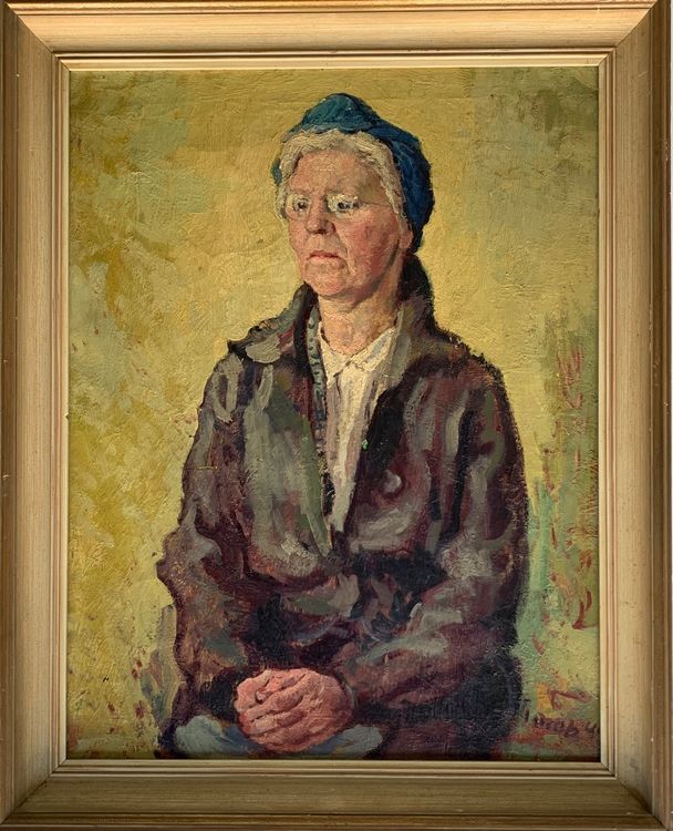 Großes Gemälde von einer Dame unleserlich Signiert (Gebraucht) in Root für CHF 45 – mit ...