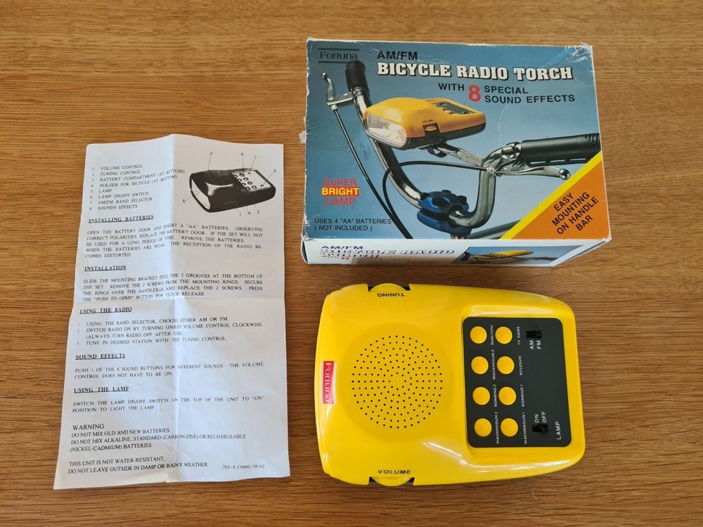 Rarer Vintage Fahrrad/Bicycle Radio und Licht aus den 1970er (Gebraucht ...