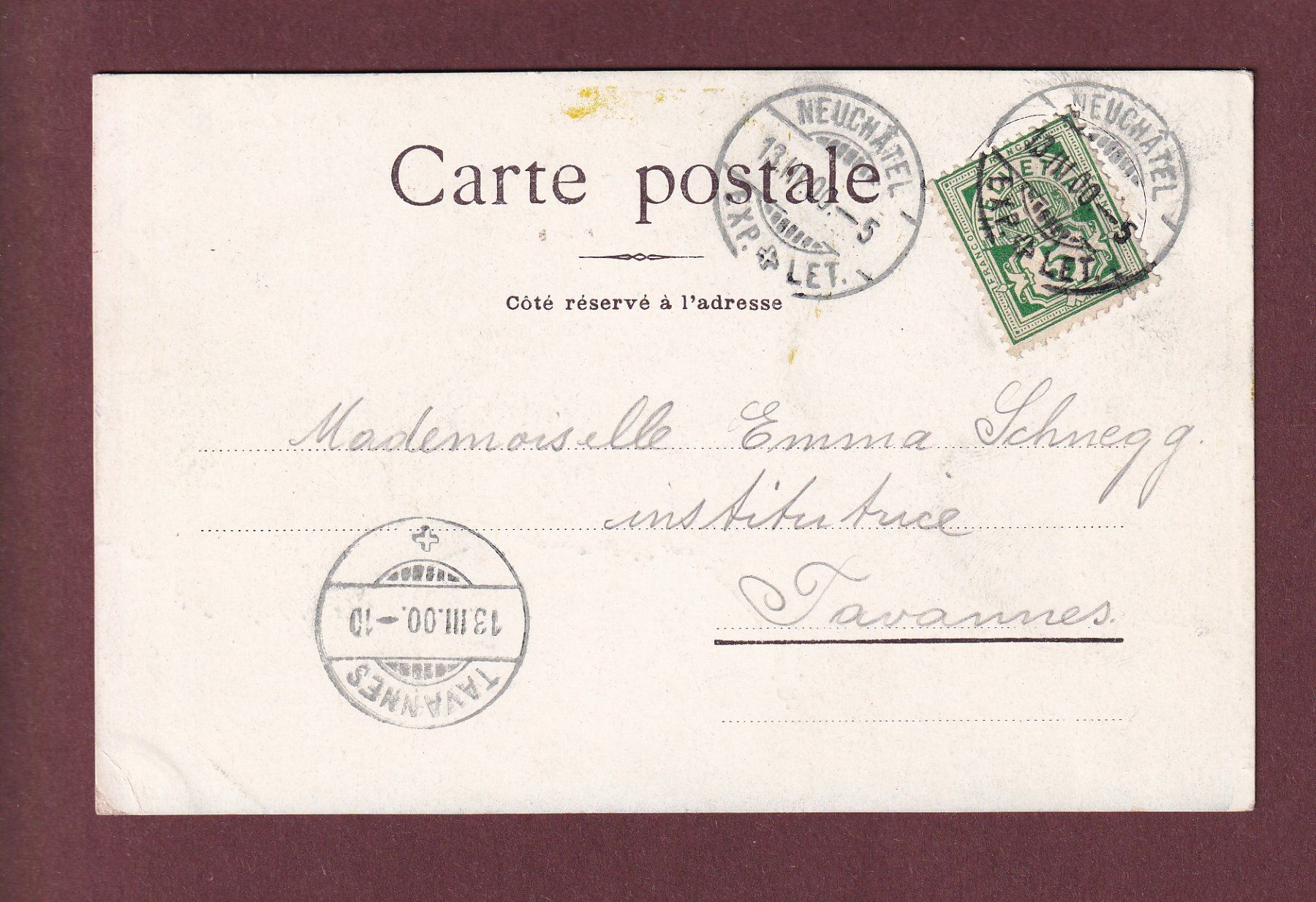 NEUCHÂTEL - Le Port - 1900 // pli d'angle // (D'occasion) à Pully pour ...