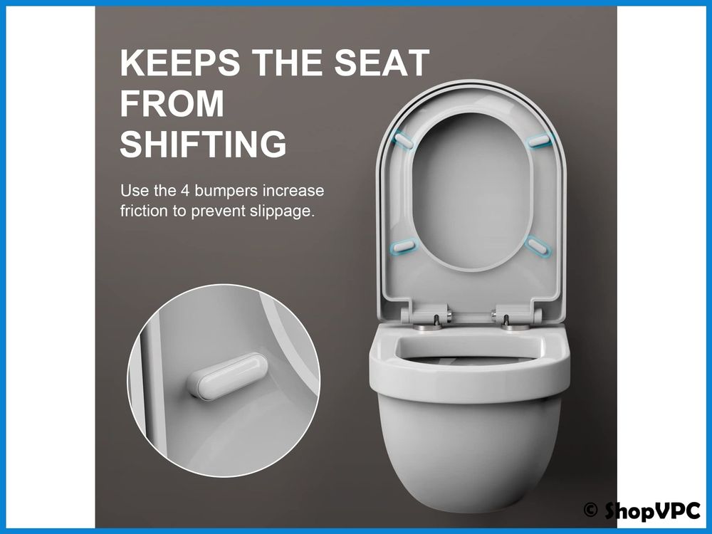 WC-Sitz D-Form Soft-Close Antibakteriell - Toilettendeckel (Neu und originalverpackt) in ...