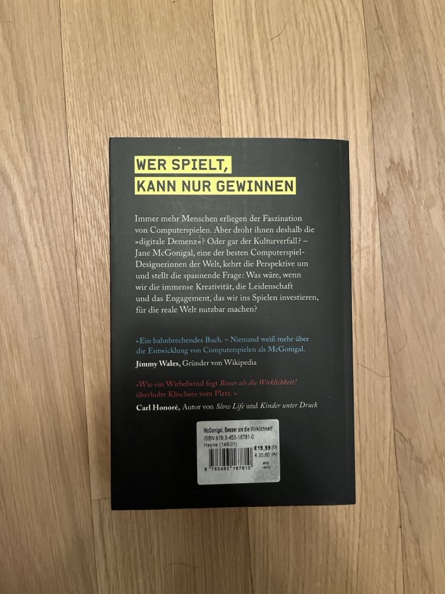 Jane McGonigal: Besser als die Wirklichkeit! Top Zustand (Gebraucht) in ...