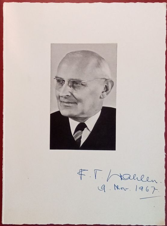 Friedrich Traugott Wahlen 1899-1985 Bundesrat Autogramm (Gebraucht) in ...