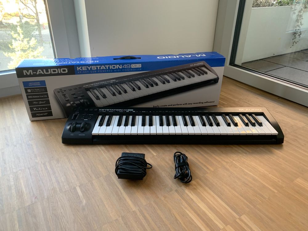M-Audio Keystation 49 MK3 + M-Audio SP-1 Sustain-Pedal (Neu (gemäss ...