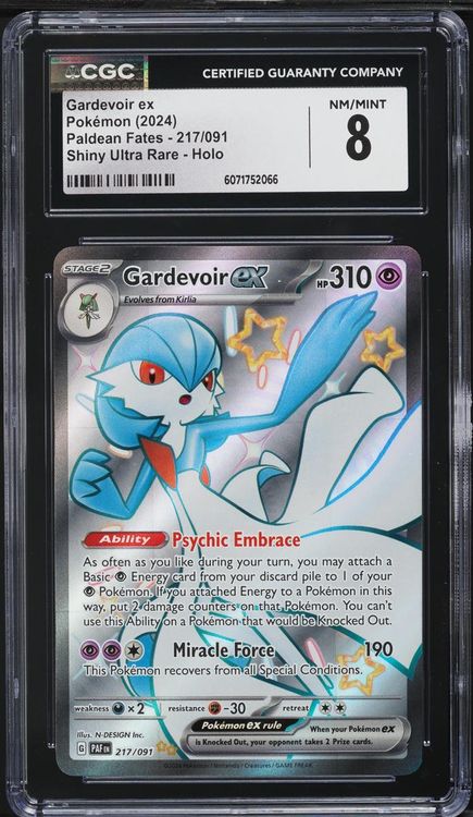 2024 Pokemon SV Paldean Fates Full Art Gardevoir ex #217 CGC (Neu ...