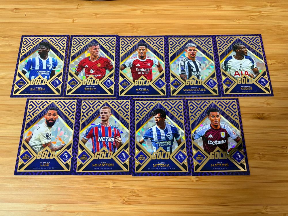 Gold Insert Set x9 - Topps Premier League Gold 25/26 (Neu (gemäss ...