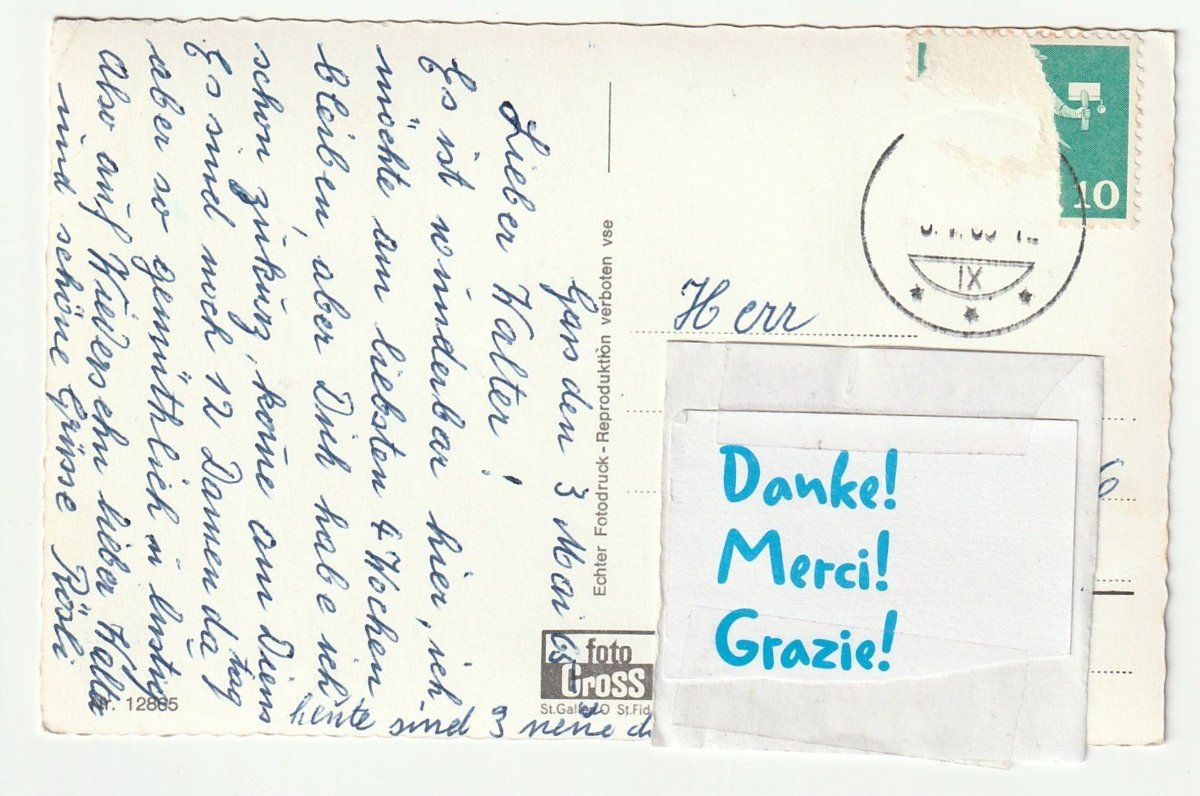 GAIS (App.) "Ruehüüsli", 1965, Selten AK (Gebraucht) in St Gallen für ...