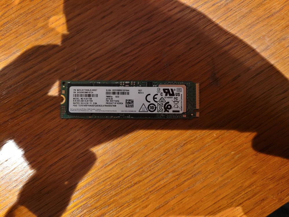 Samsung SSD 1TB M.2 NVME (Gebraucht) in Unterengstringen für CHF 40 ...