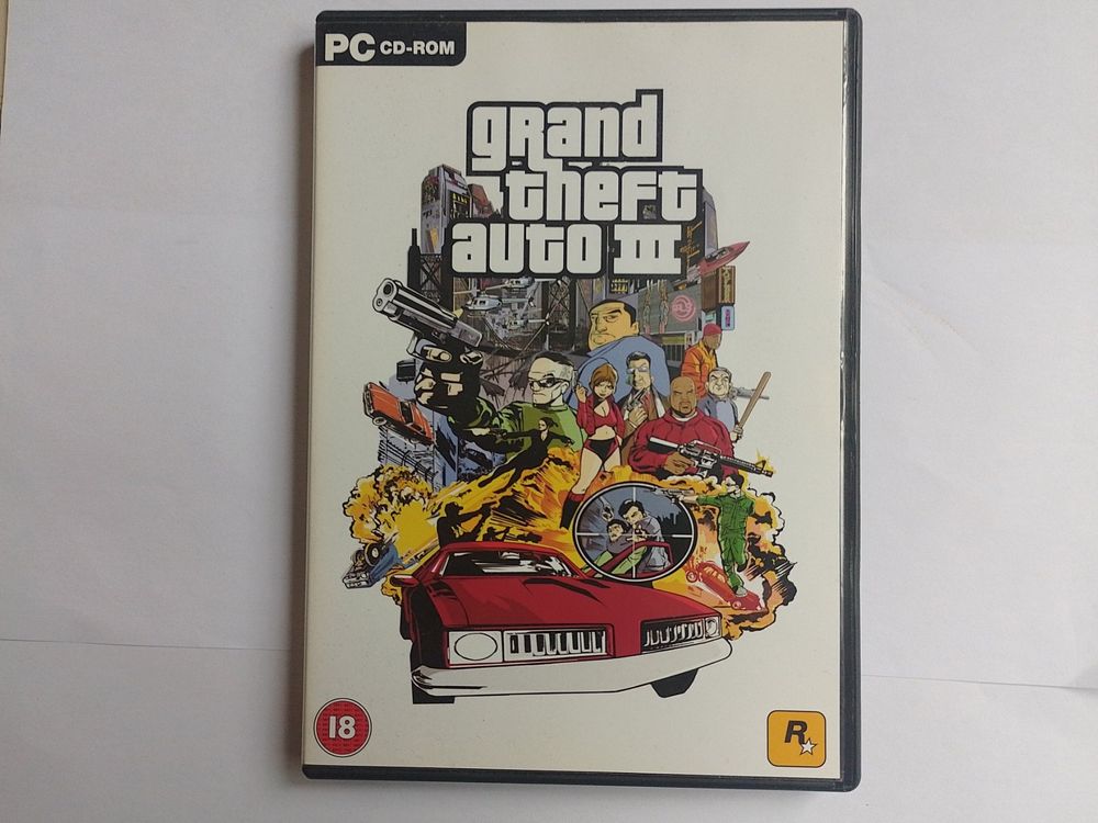 GTA 3 Grand Theft Auto III PC CD-Rom Original m.Map Eng 18+ (Gebraucht ...