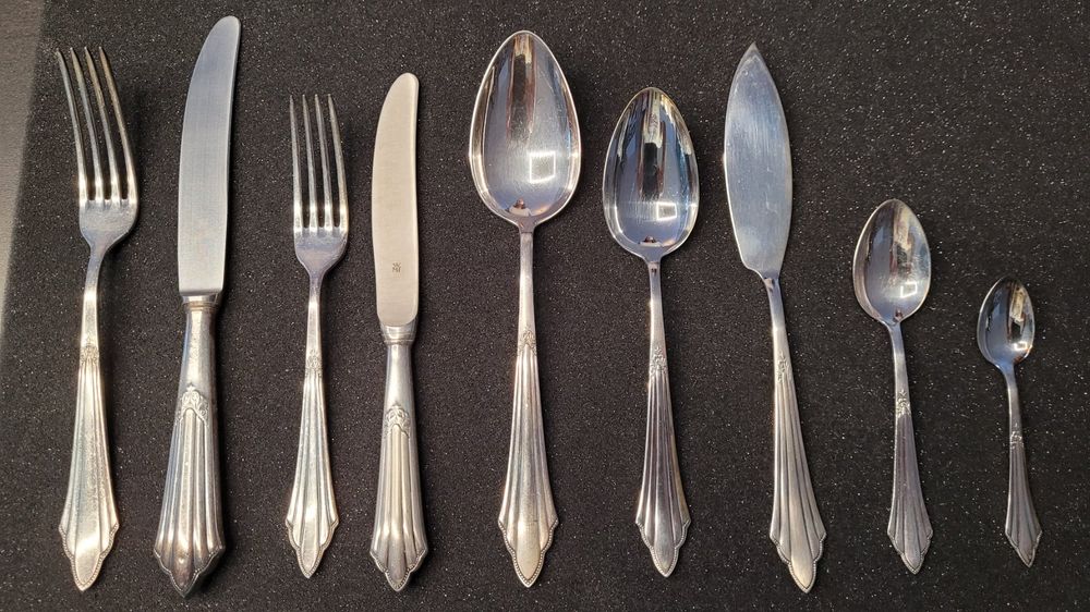 Besteck Set WMF Patent 90, versilbert, 12 Pers. (108.tlg.) (Gebraucht) in Münsingen für CHF 212 ...