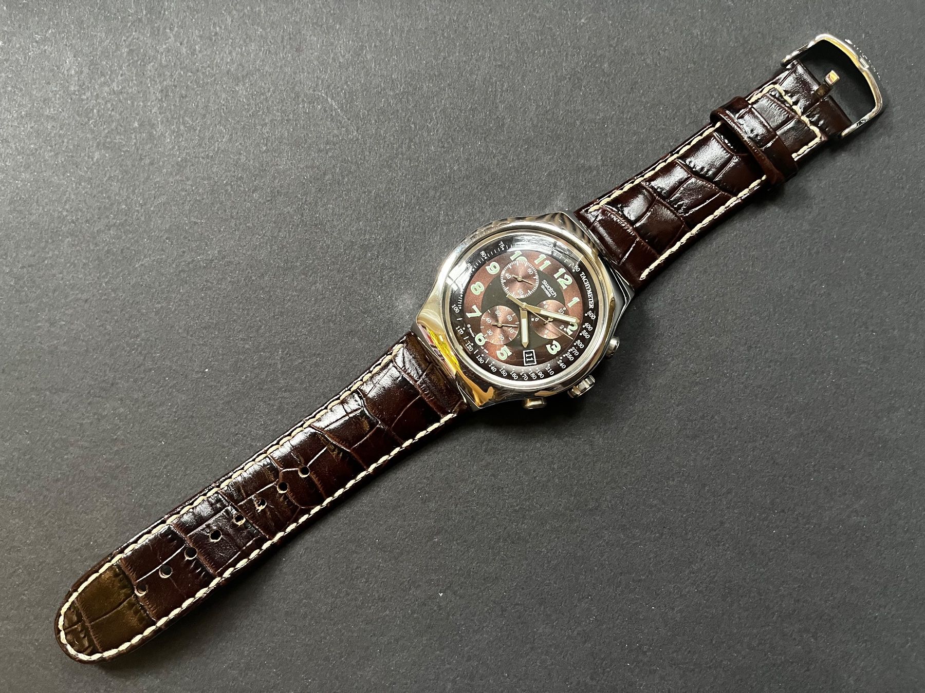 Swatch Irony Chrono Your Turn YOS413 2011 selten/Kult OVP (Neu (gemäss ...