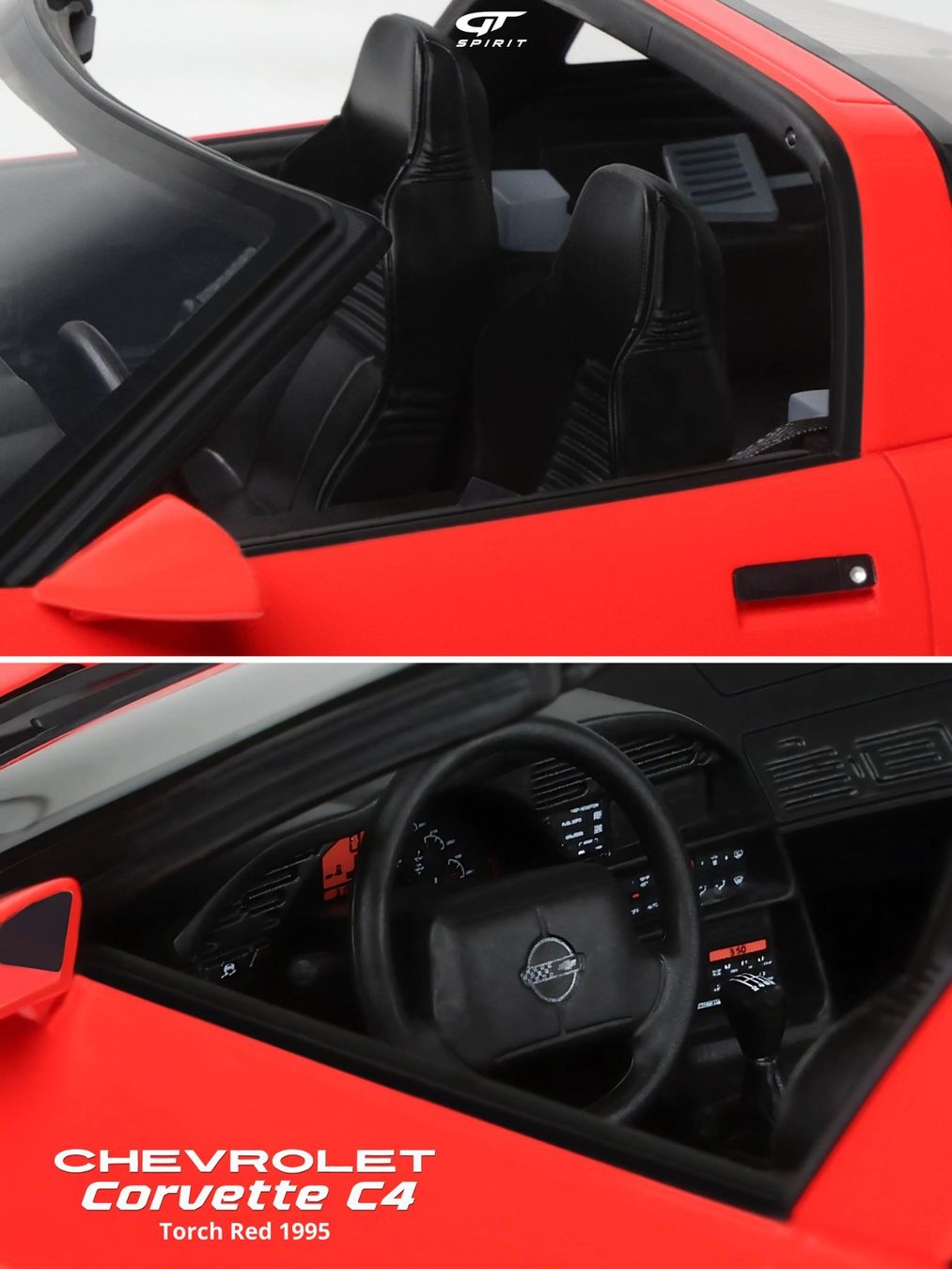 1:18 Chevrolet Corvette C4 1995, red GT Spirit GT537 (Neu und ...